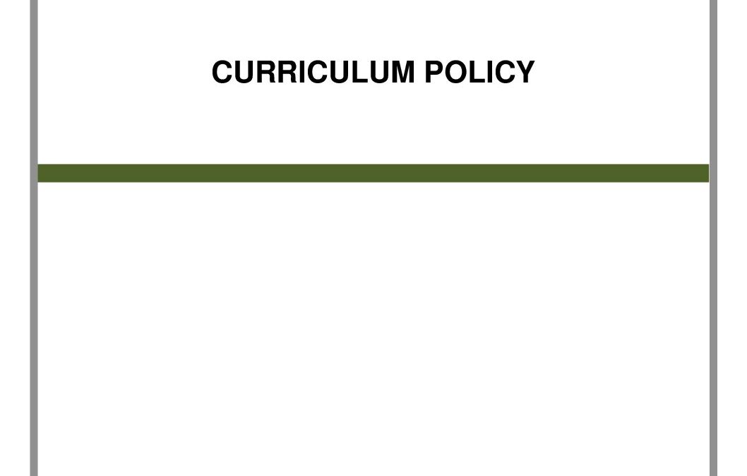GHS Curriculum Policy | Greenbank High School